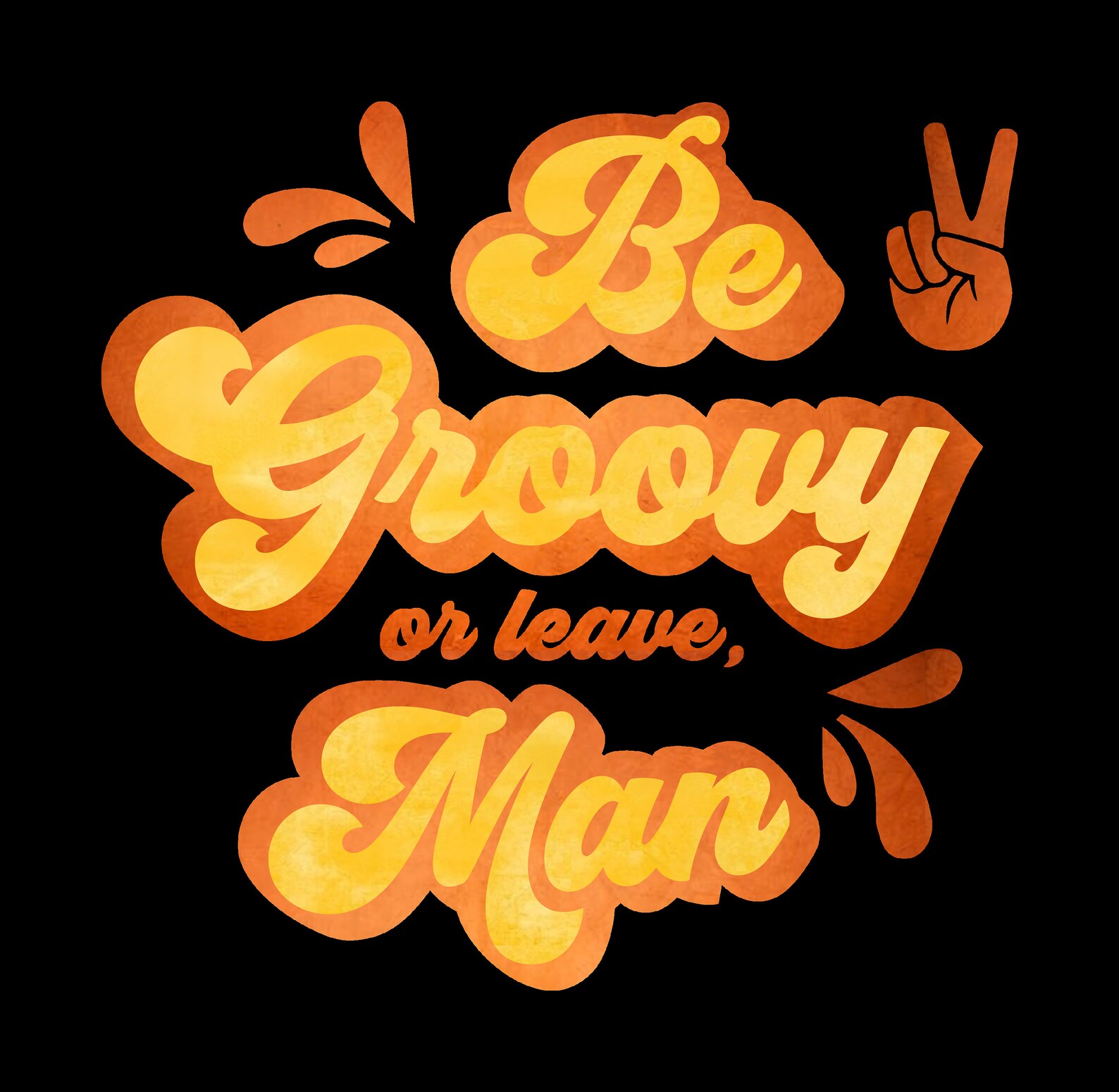 Be Groovy or Leave Man SVG PNG Dxf Eps Digital Download - Etsy