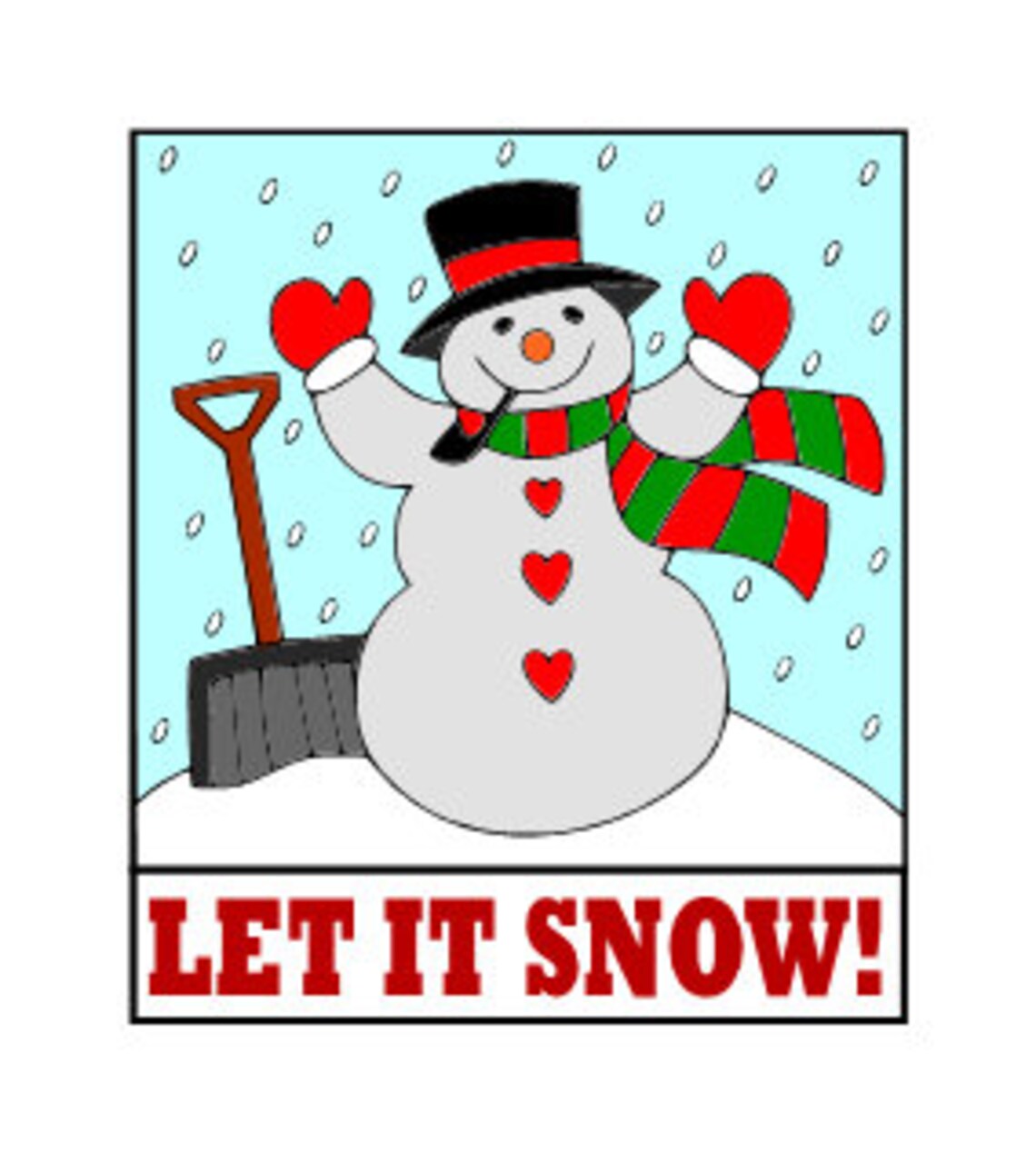 Let It Snow Snowman - PNG ONLY - Digital Download - Etsy