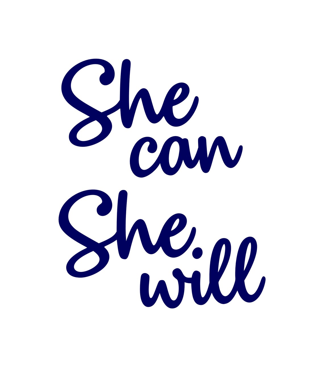 She Can She Will SVG PNG Digital Download | Etsy