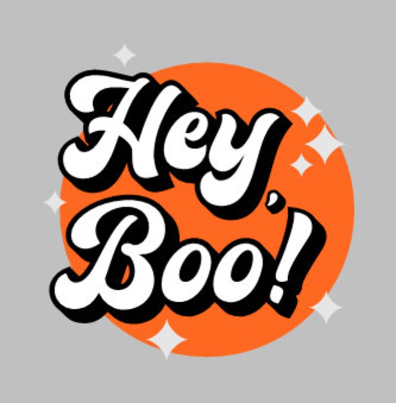 Hey Boo SVG PNG Digital Download - Etsy