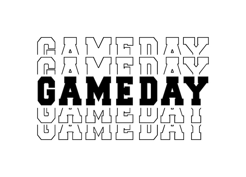 Gameday - SVG, PNG Digital Download - Etsy