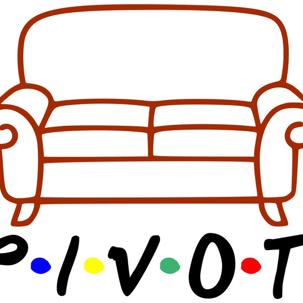 Friends Couch Svg - Etsy