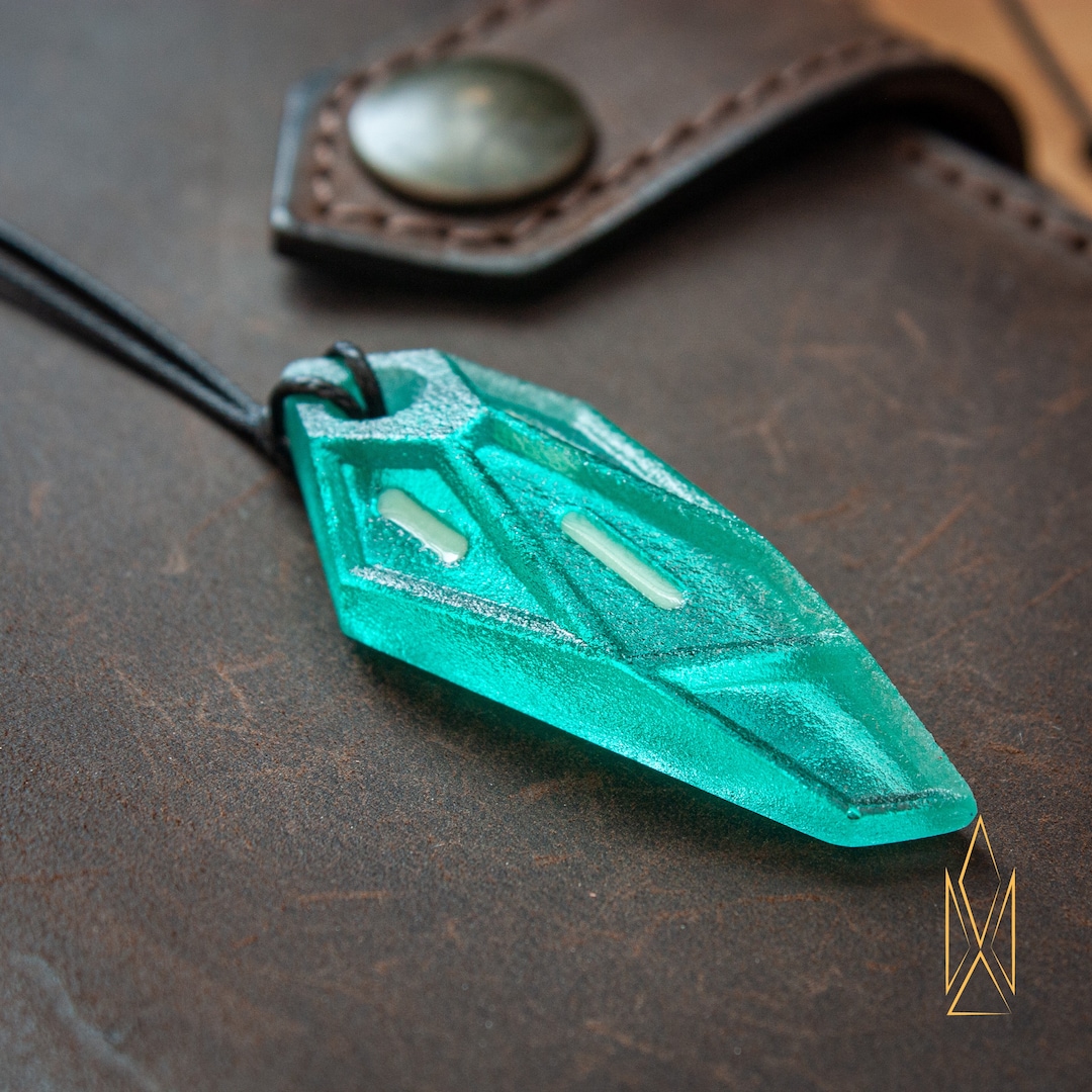 Entry Serpent, Translucent Pendant Made of Light Green Blue Resin and ...