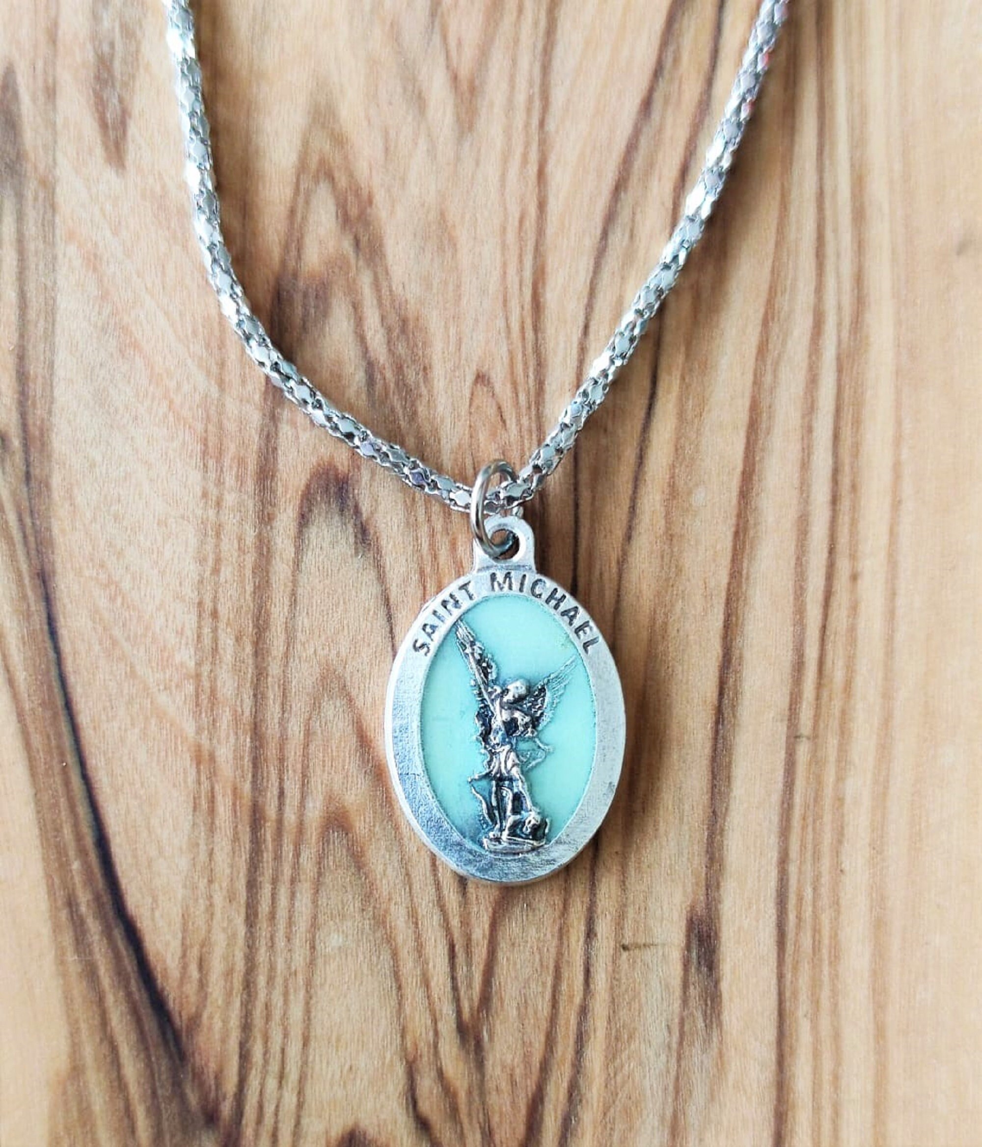 Saint St Michael Necklace For Women Girls First Communion | Etsy