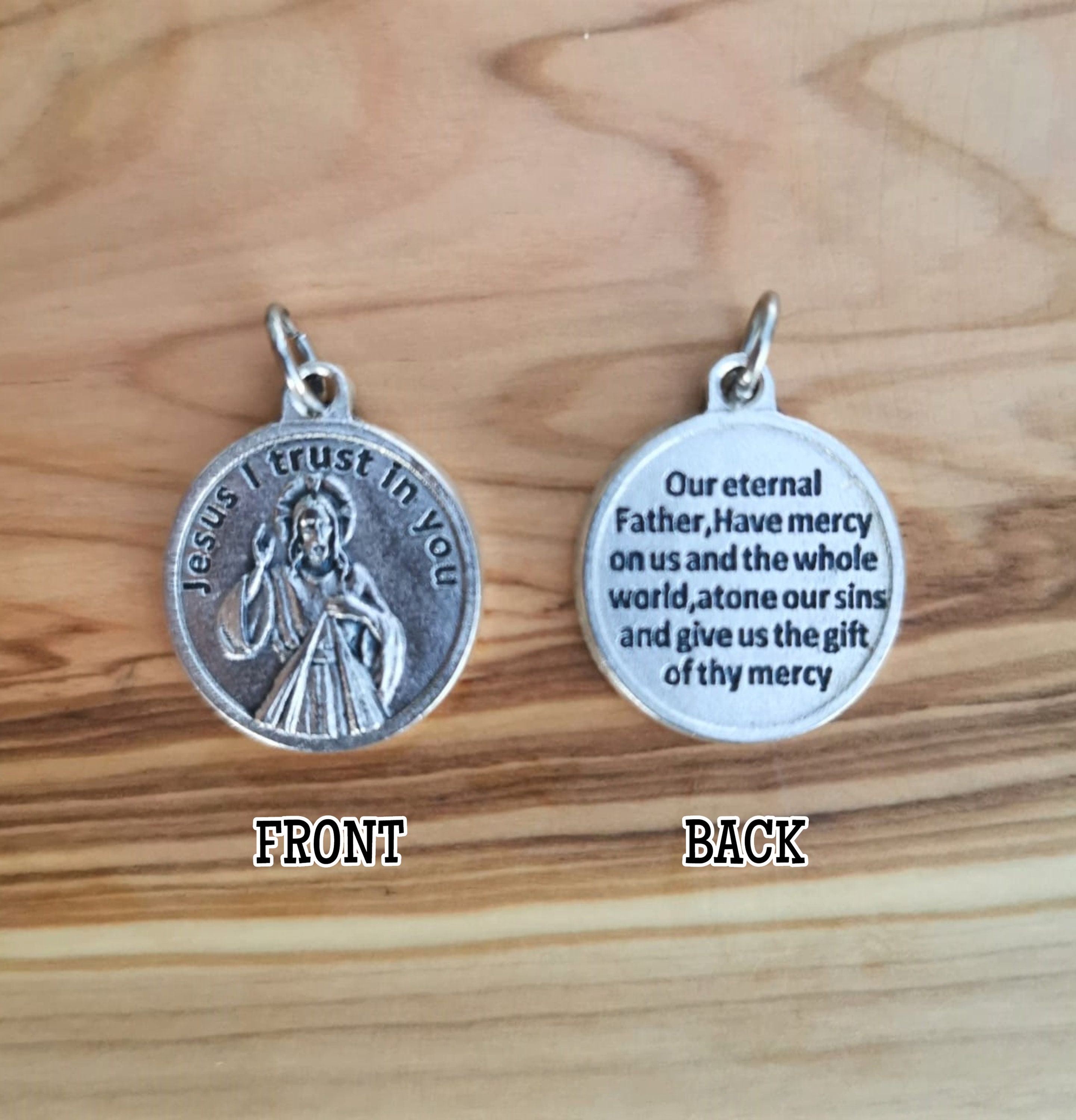Divine Mercy Medal Divine Mercy Charm Divine Mercy Pendant | Etsy