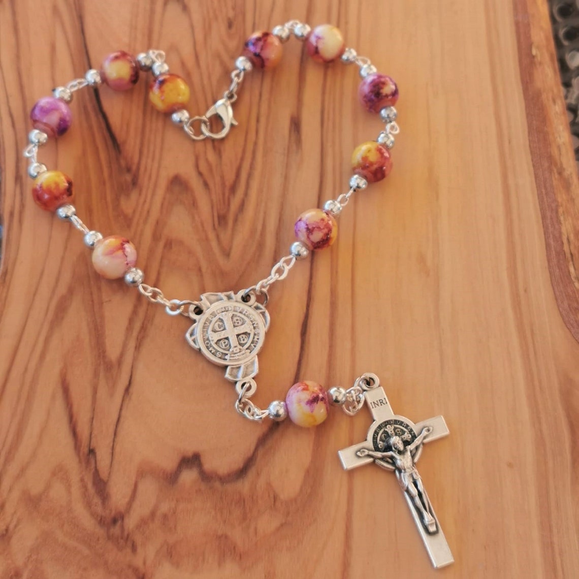 Pocket Rosary Decade Rosary Catholic Gift Colorful | Etsy