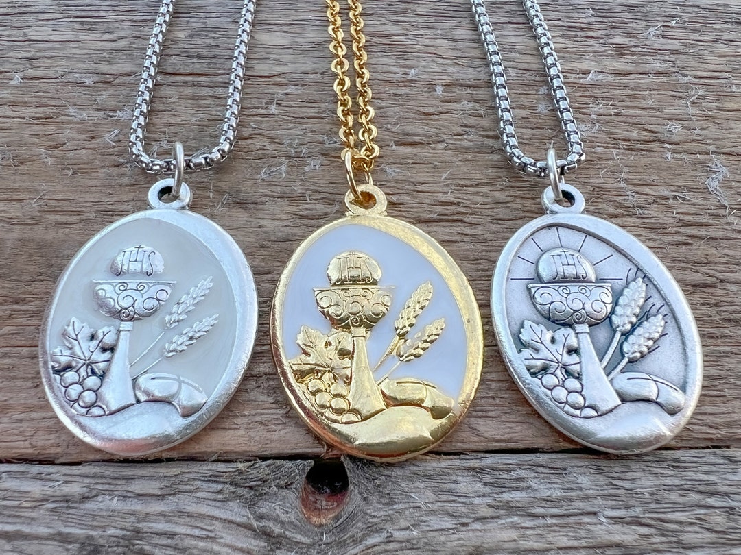 Catholic First Communion Gift, Communion Necklace Gift for Boys Girls ...
