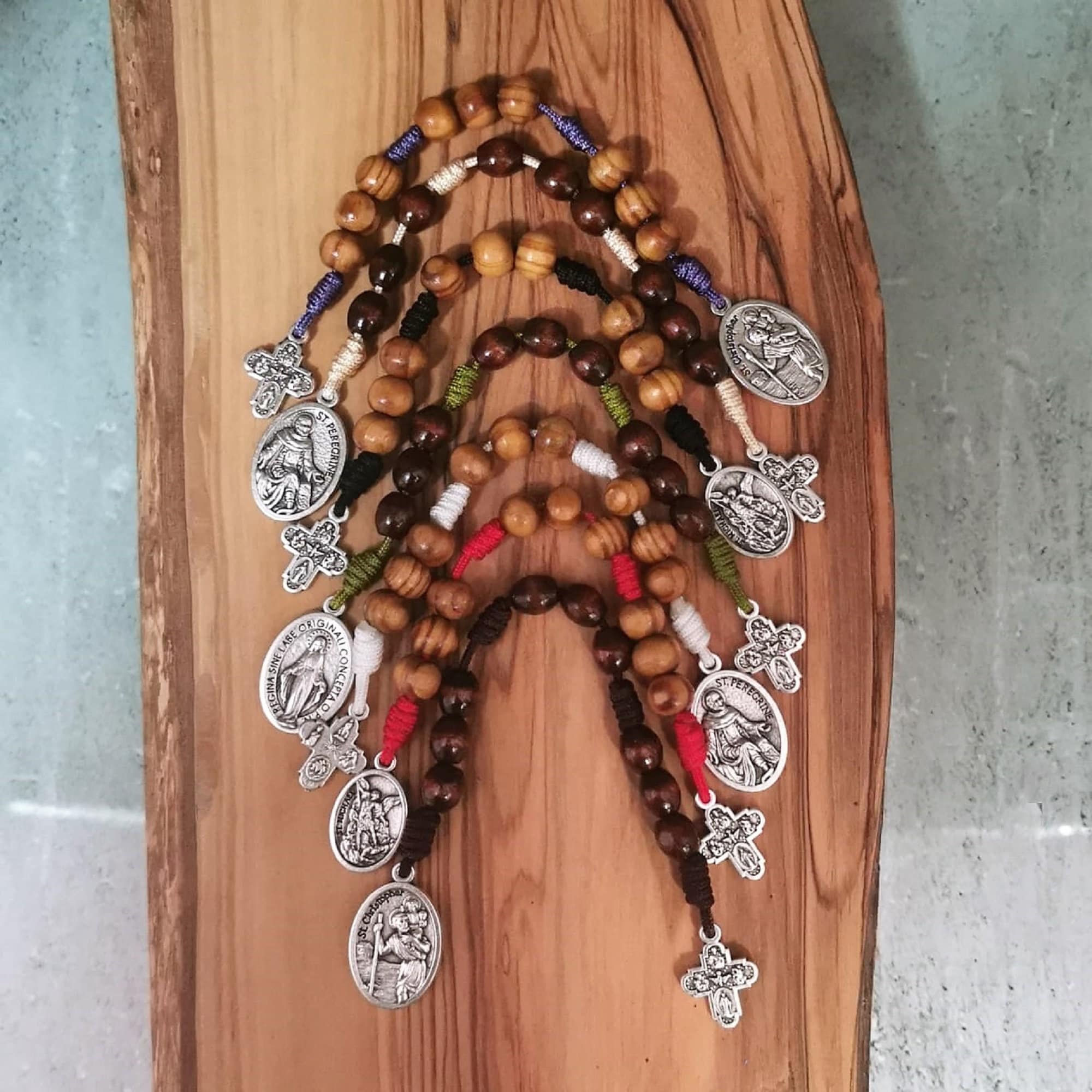 Pocket Rosary, Catholic Chaplet, Rosary Chaplet, Wooden Rosary, Chaplet ...