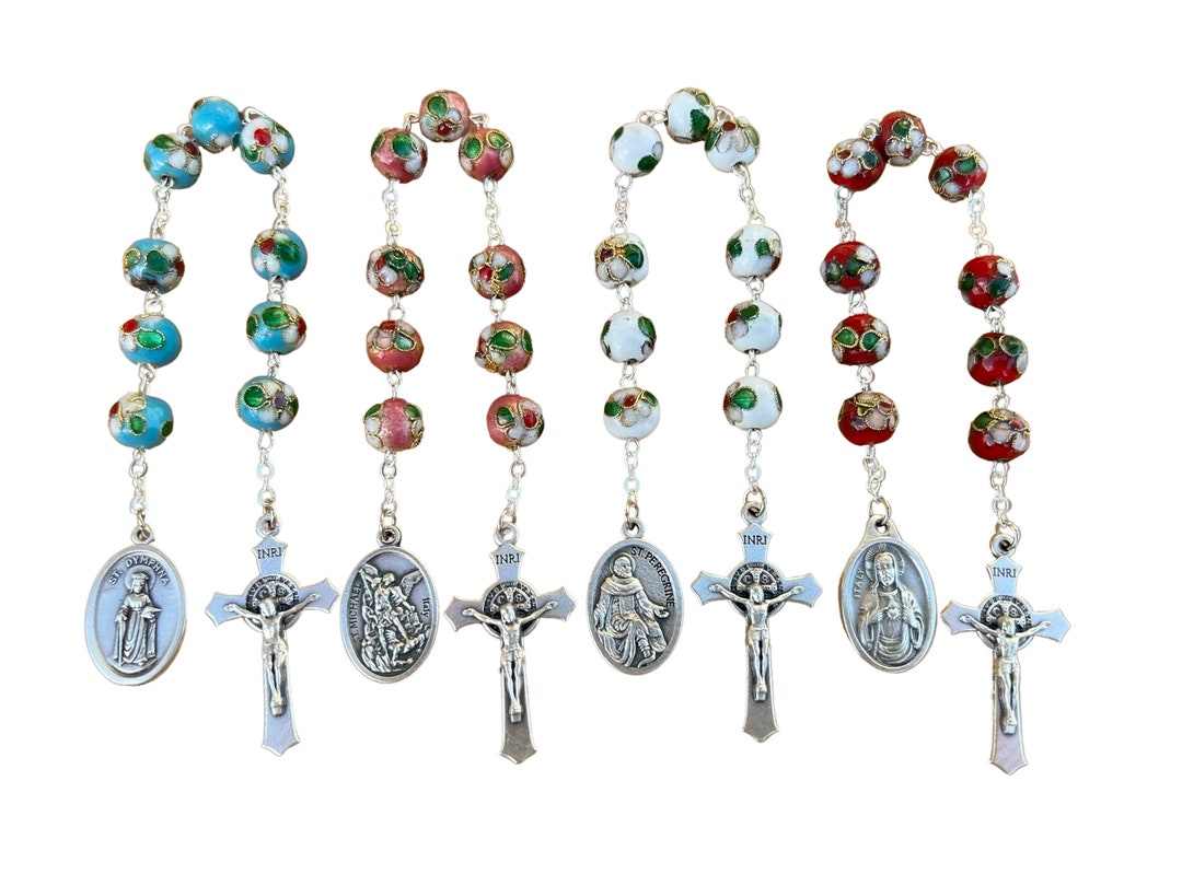 Catholic Prayer Beads, Nine Bead Chaplet, Patron Saint Chaplet, Padre ...