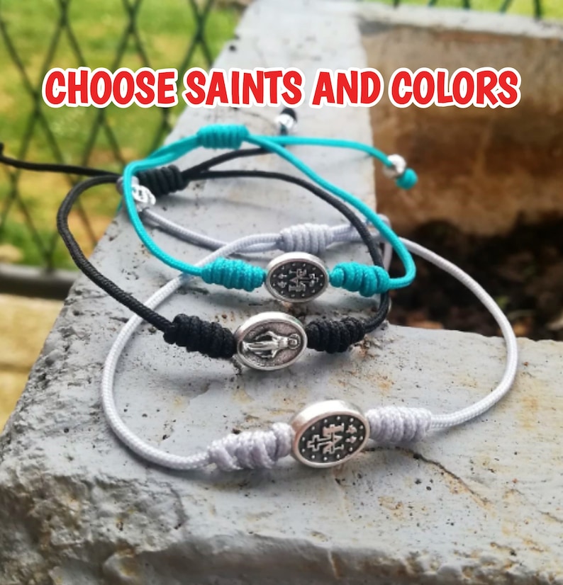 Simple Catholic Bracelets Set of 3 Catholic Family Gifts - Etsy