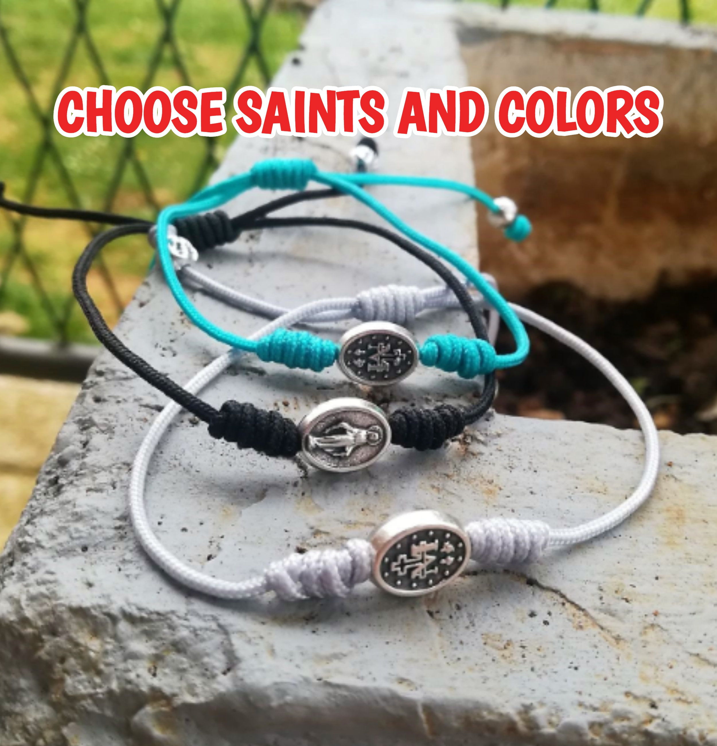 Simple Catholic Bracelets Set of 3 Catholic Family Gifts - Etsy