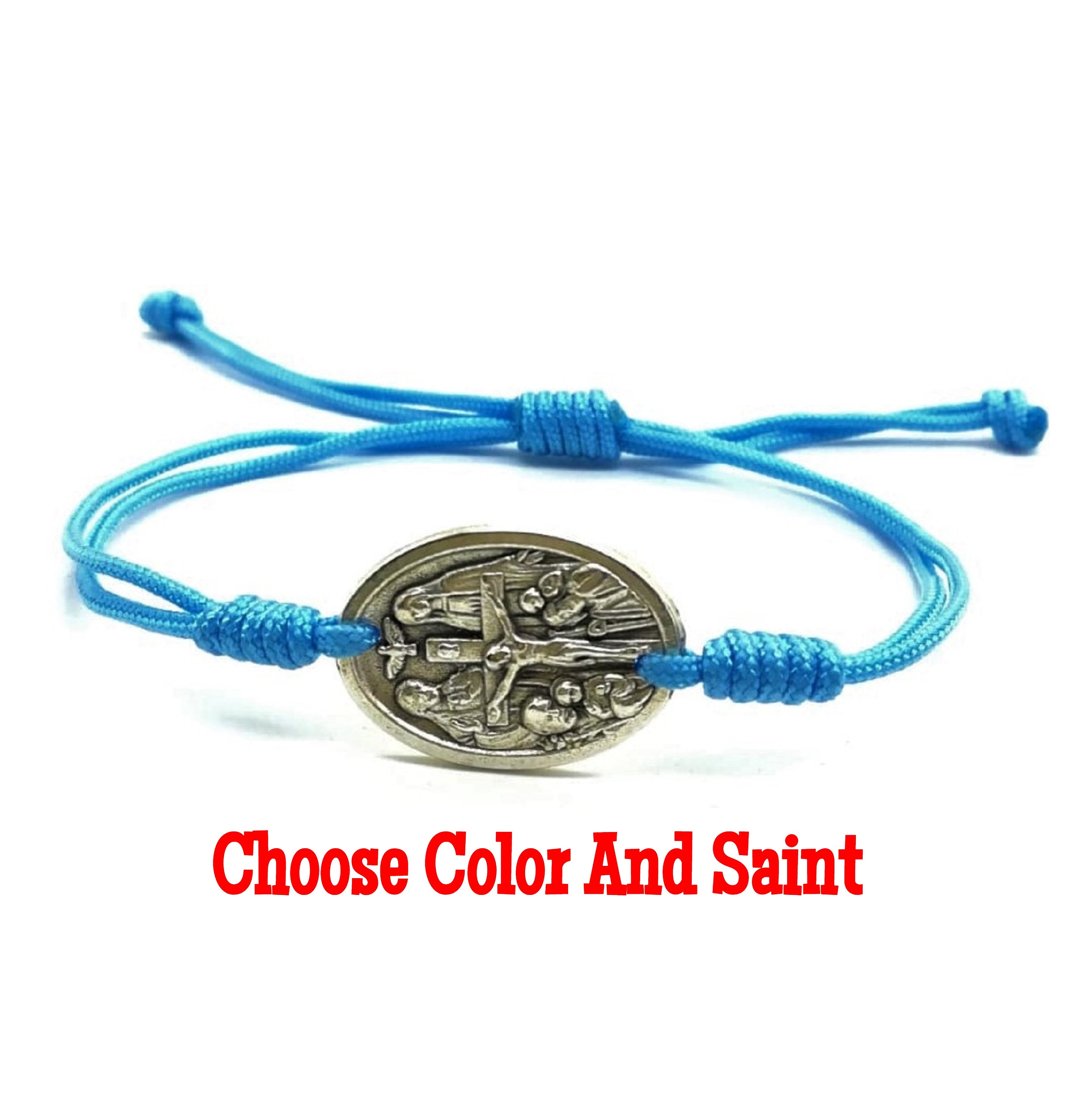 Scapular Bracelet Catholic Bracelet Choose Your Saint Saint - Etsy