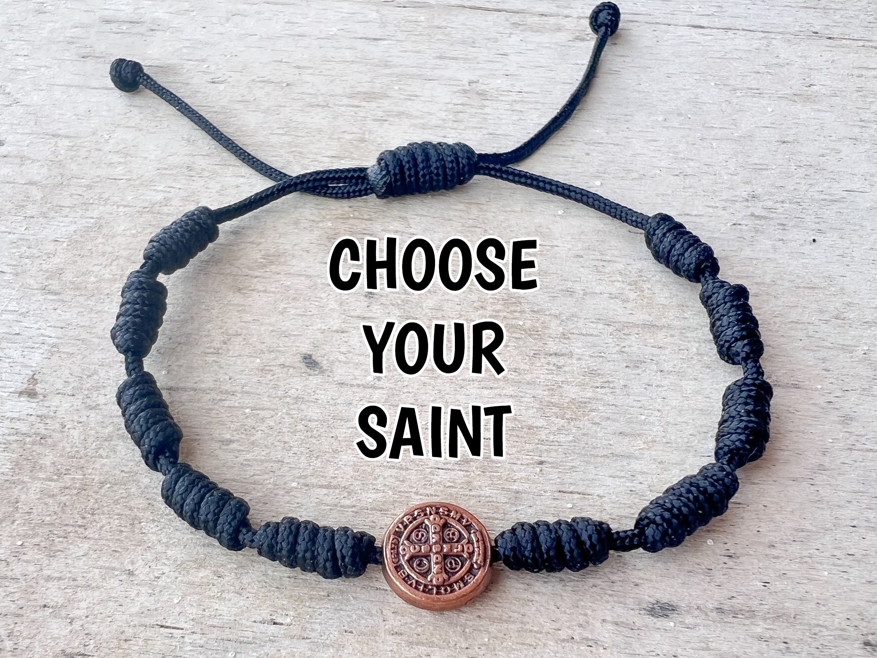 Knotted Catholic Bracelet, One Decade Rosary, Simple Minimalist Jewelry ...