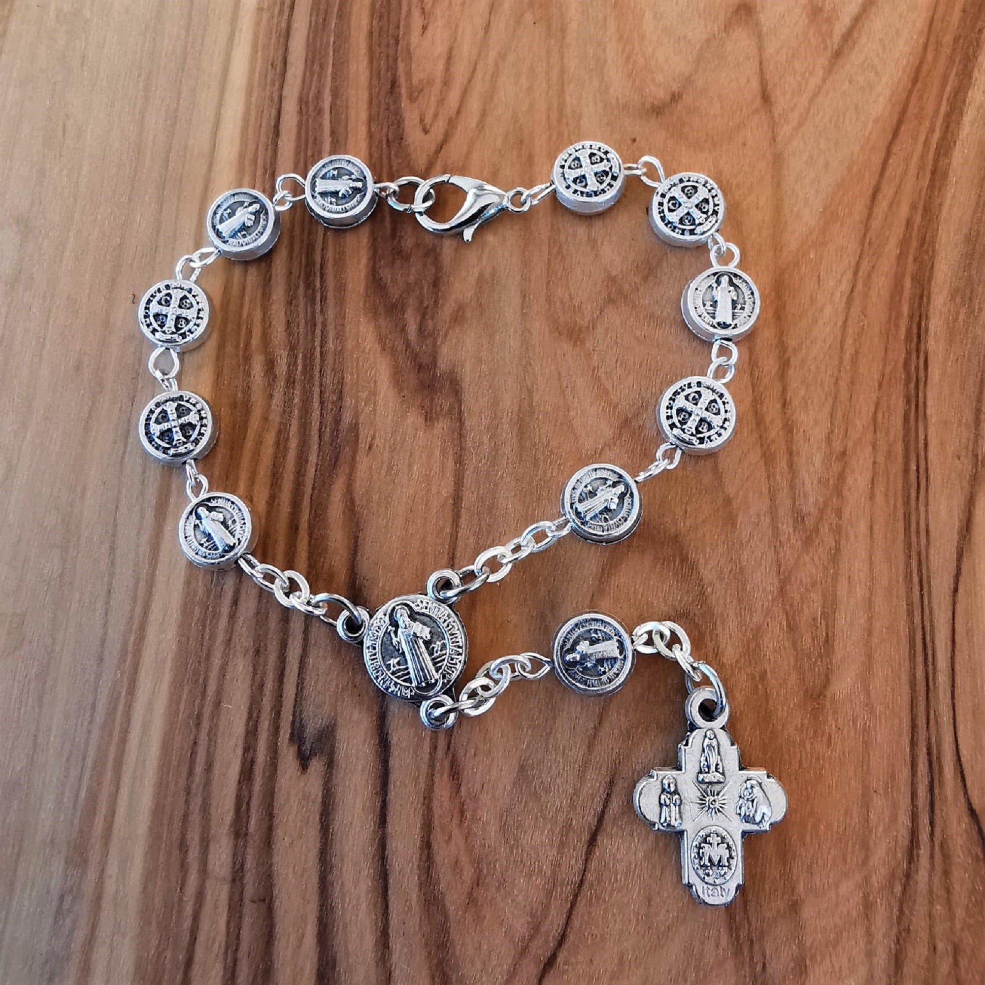 Custom Catholic Car Rosary / Small Rosary / Saint Medals / One Decade ...