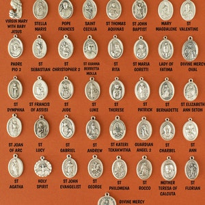 Catholic Keychain With Saint Charm, One Decade Rosary Keychain ...