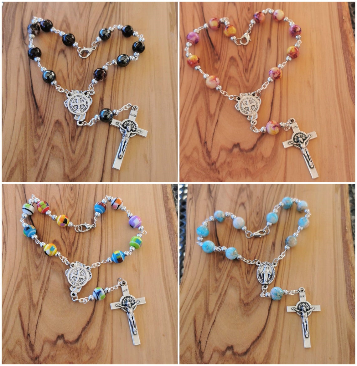 Pocket Rosary Decade Rosary Catholic Gift Colorful | Etsy