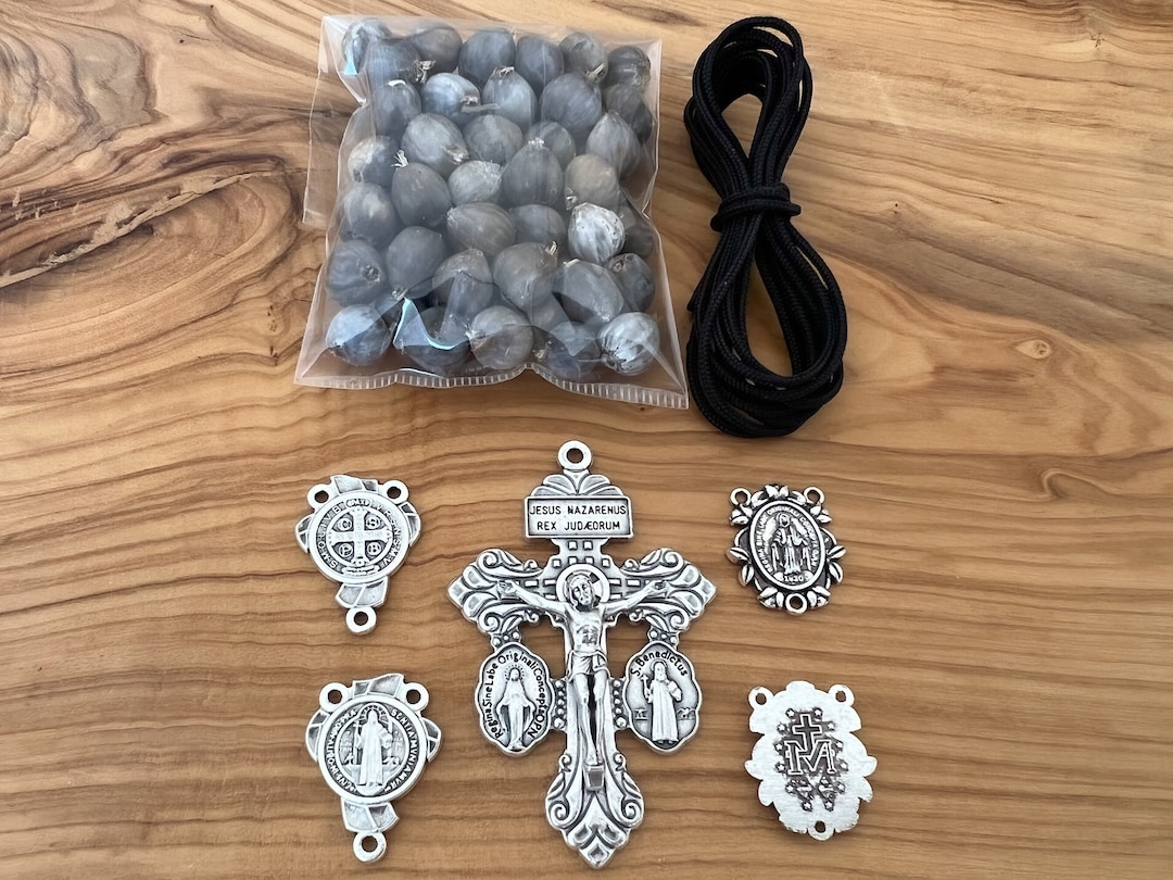 DIY Do It Yourself Rosary Pardon Crucifix Cross Rosary Saint Benedict ...