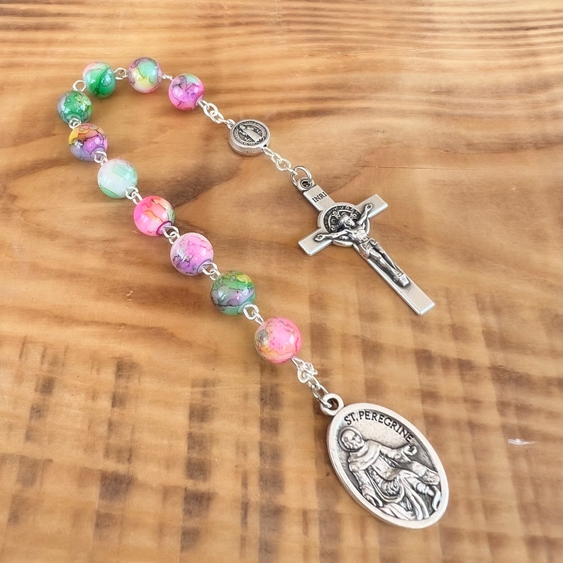 Custom Catholic Gift One Decade Rosary Chaplet Saint - Etsy