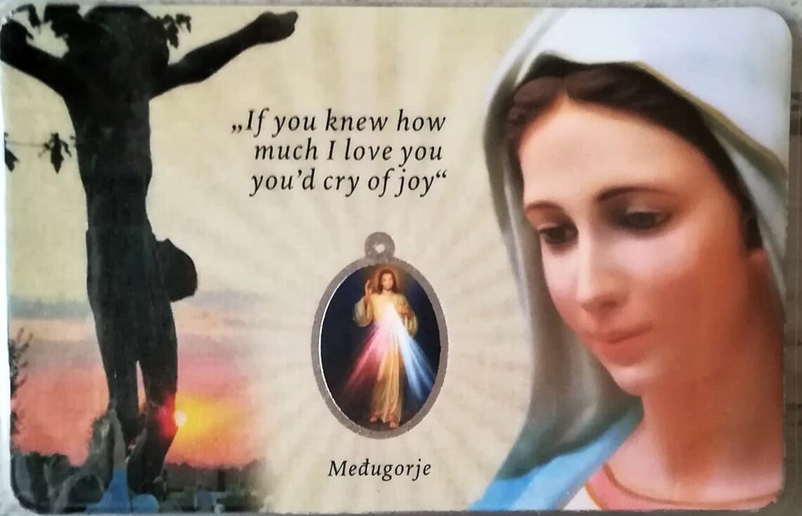 Handmade Catholic Magnets Medjugorje Stone Heart Magnets | Etsy