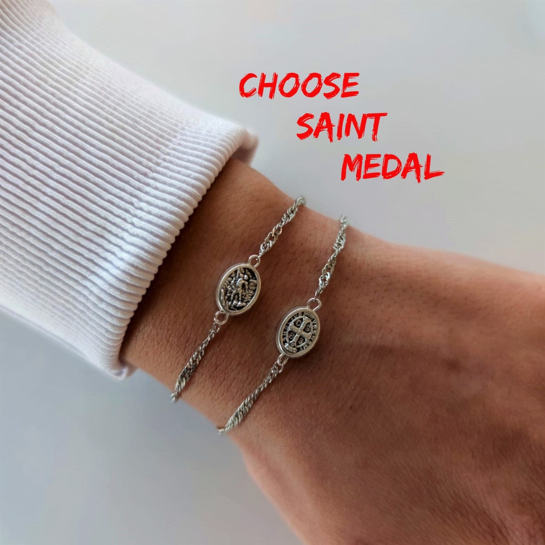 Catholic Saint Bracelet, Confirmation Gift for Girls, Women Religious ...