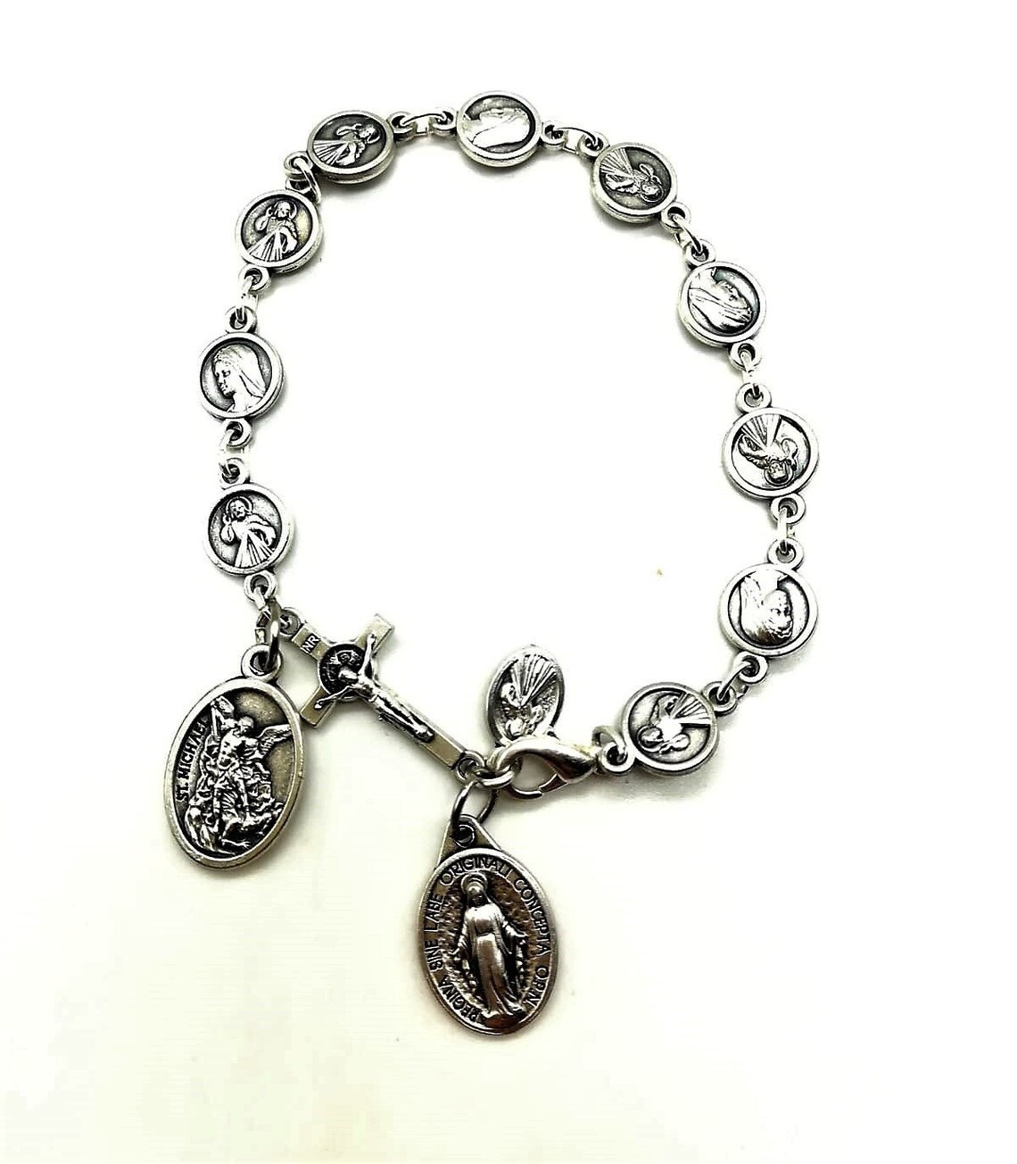 Rosary Bracelet, Divine Mercy Bracelet, Catholic Women Bracelet, St ...
