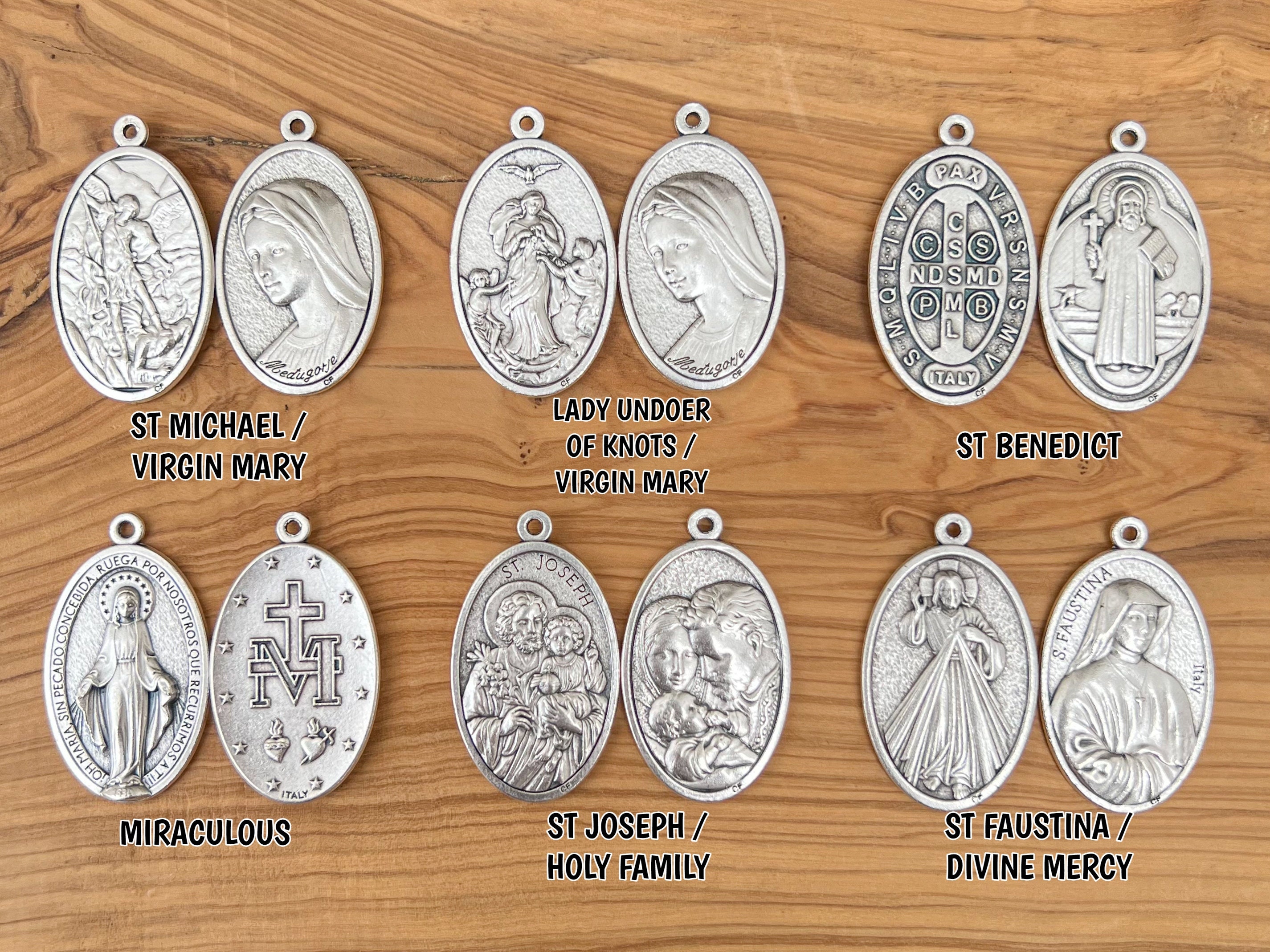 Custom Catholic Chaplet, Wooden Prayer Beads, Handmade Rosary, Pocket ...