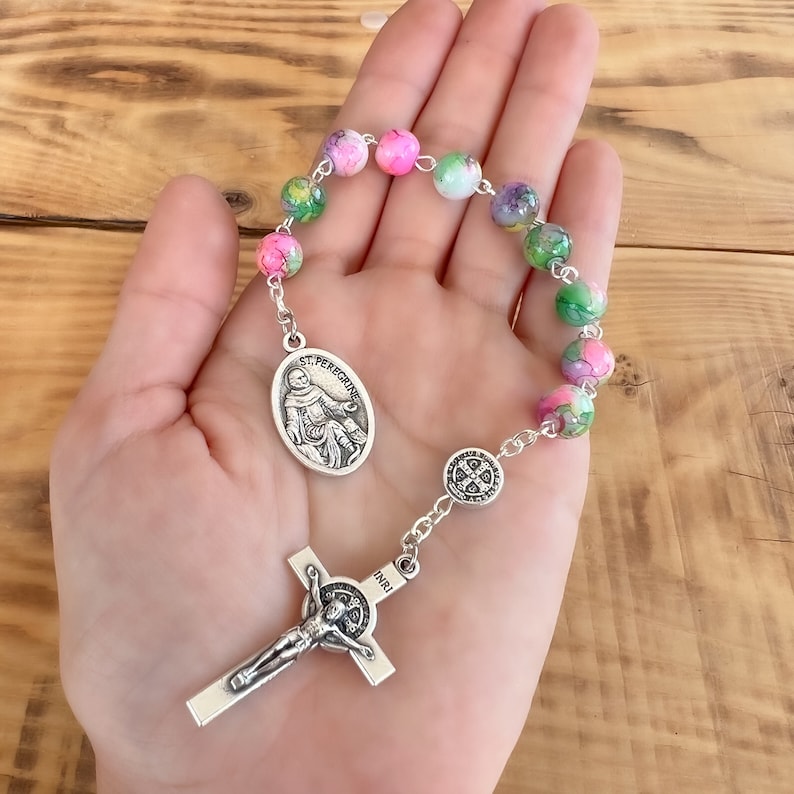 Custom Catholic Gift One Decade Rosary Chaplet Saint - Etsy