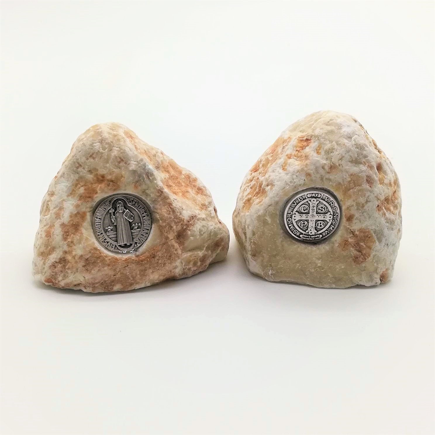 Handmade catholic stone figurines from Medjugorje Set of 4 | Etsy