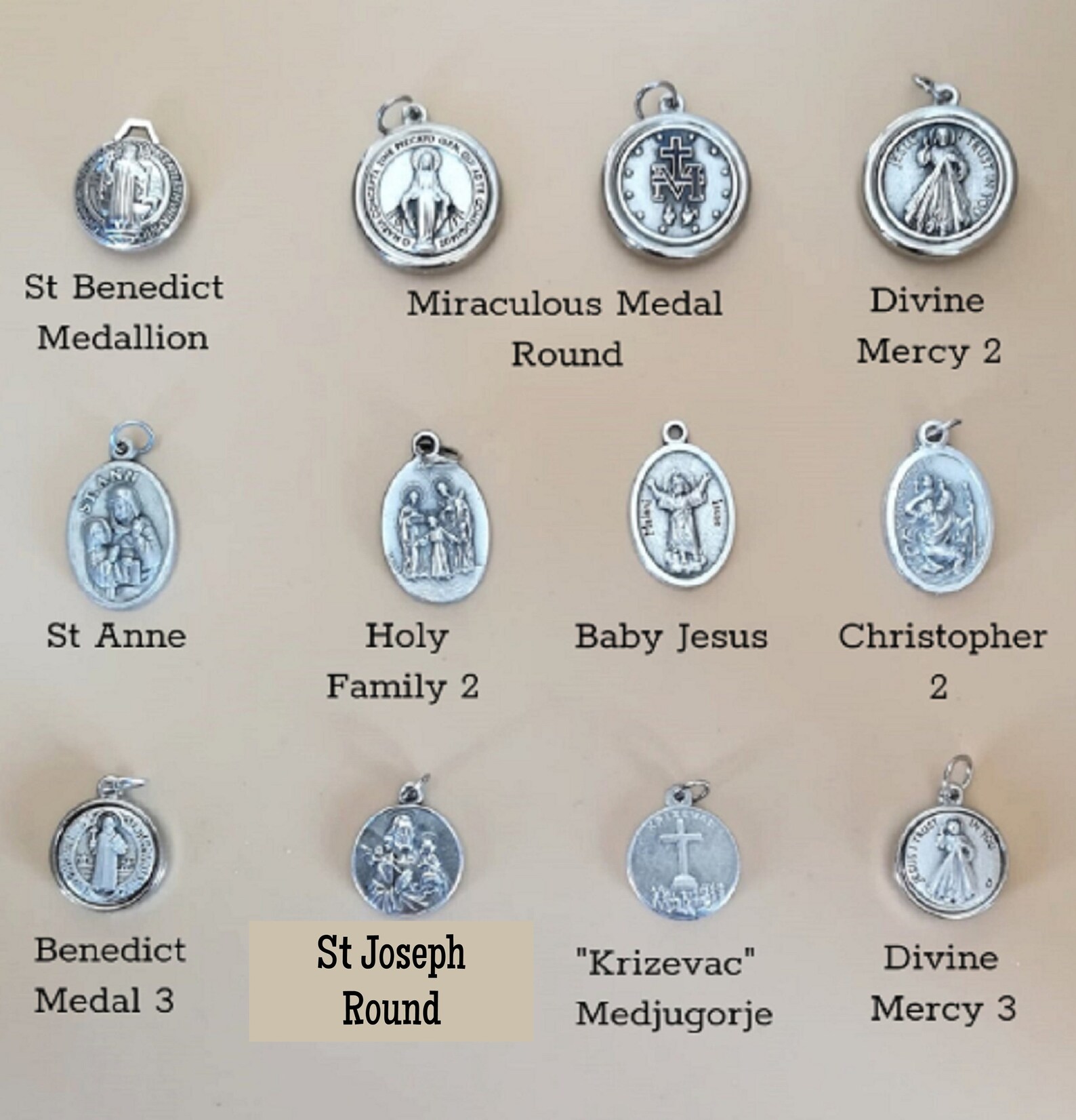 Catholic Chain Bracelet Mens Womens Patron Saint Medal Charm - Etsy