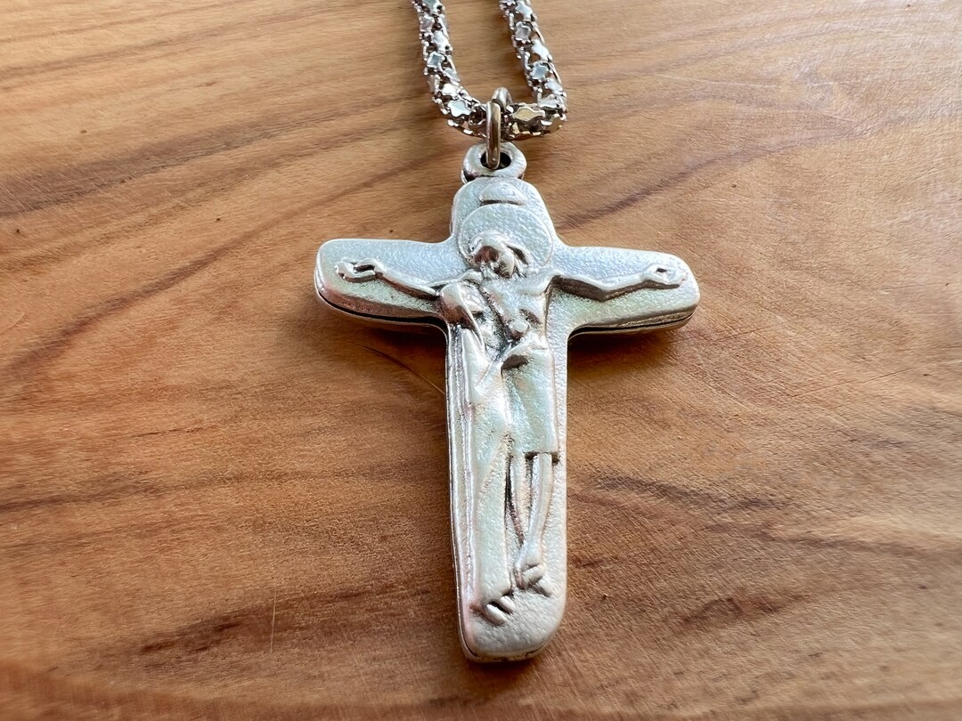 Catholic Cross Pendant Necklace Religious Gift Jewelry - Etsy