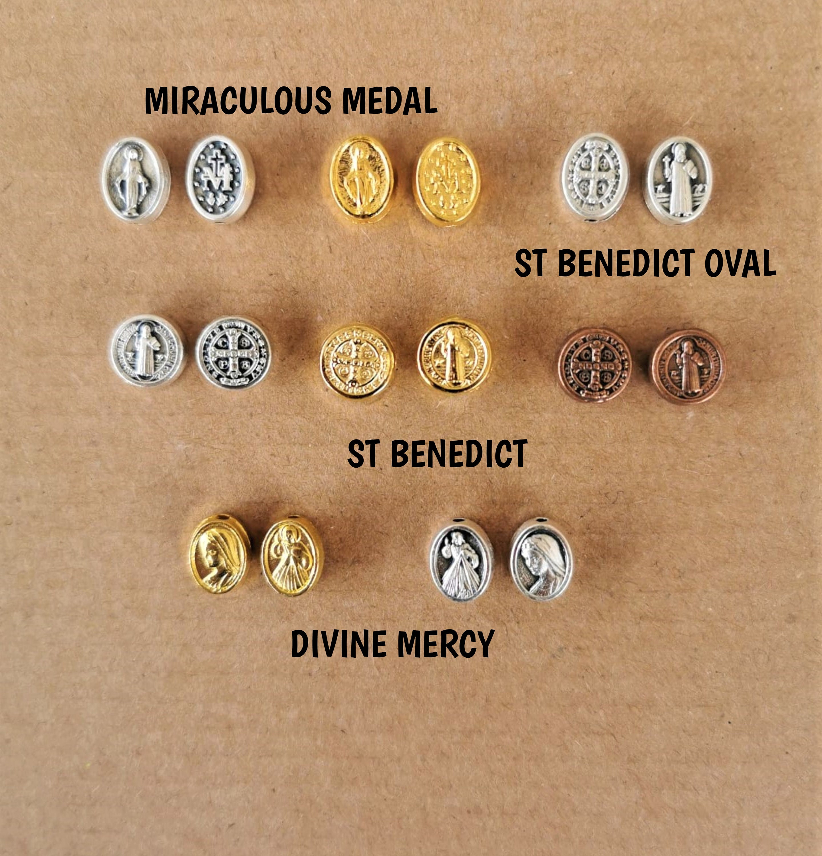 Custom Catholic Car Rosary / Small Rosary / Saint Medals / One | Etsy