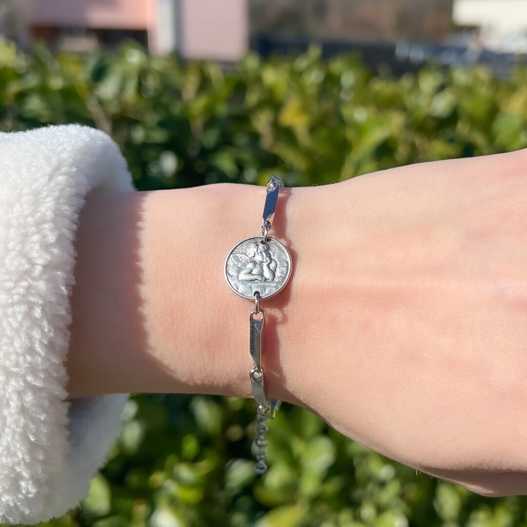 Baby Angel Guardian Protection Catholic Bracelet for Men Women Girls ...