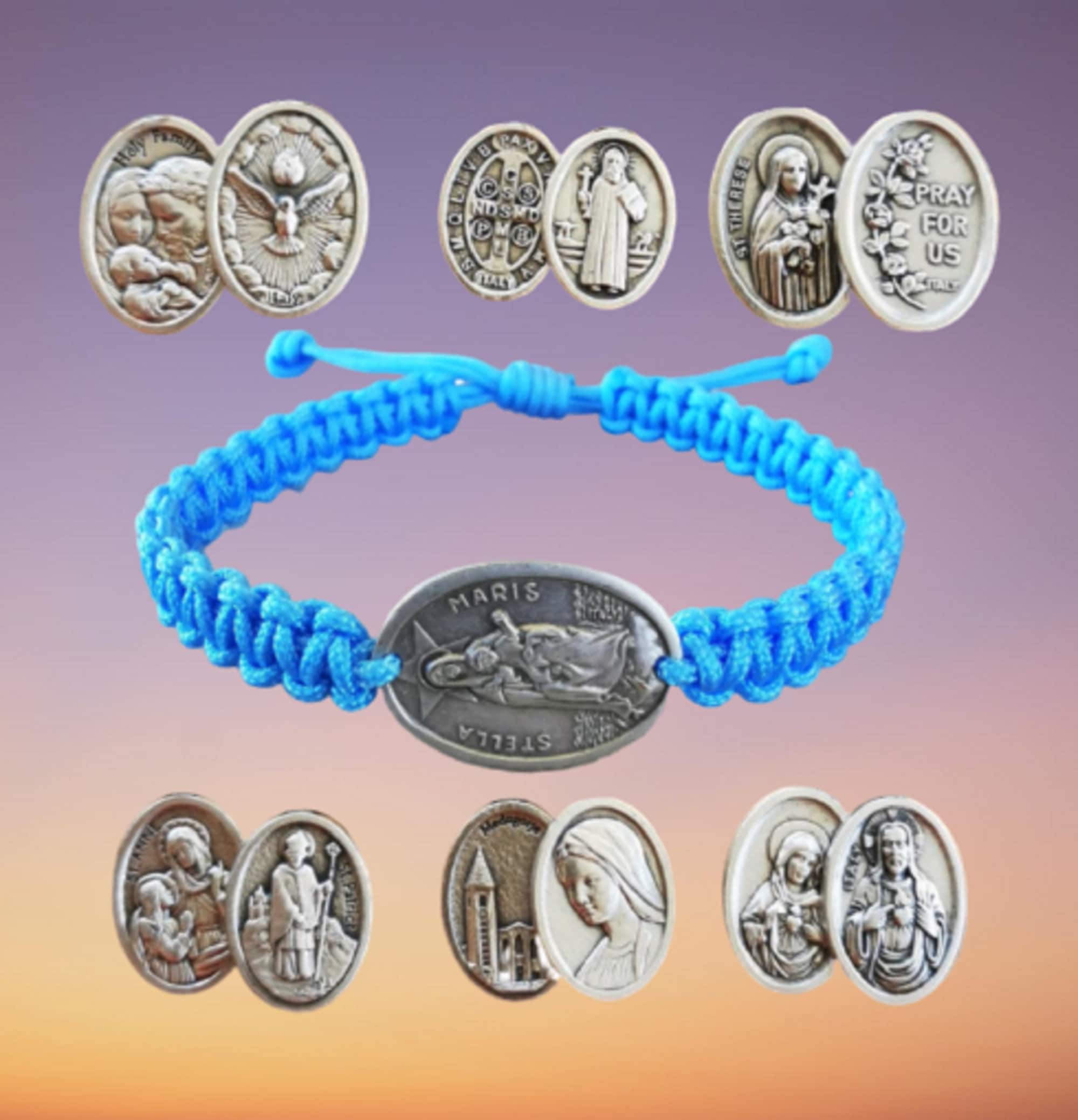 Custom Catholic Medal Bracelet CHOOSE YOUR SAINT St Gerard - Etsy