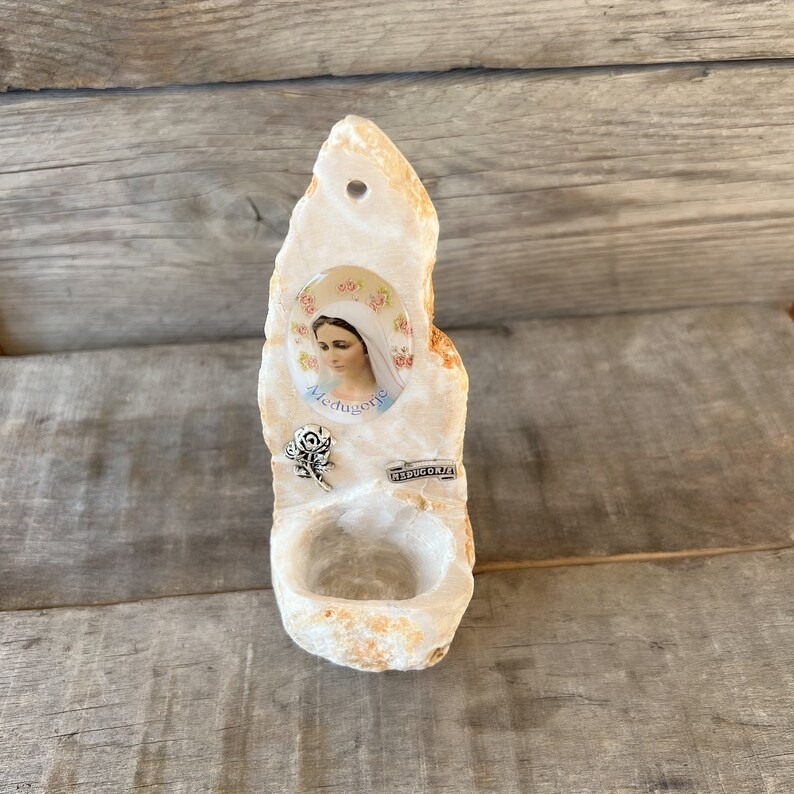 Virgin Mary Catholic Holy Water Font Unique Catholic Gift - Etsy