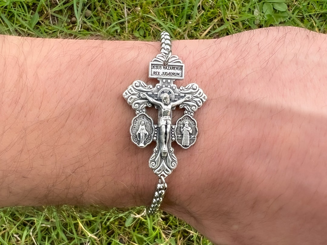 Pardon Crucifix Chain Bracelet, Confirmation Gift for Boys Girls ...