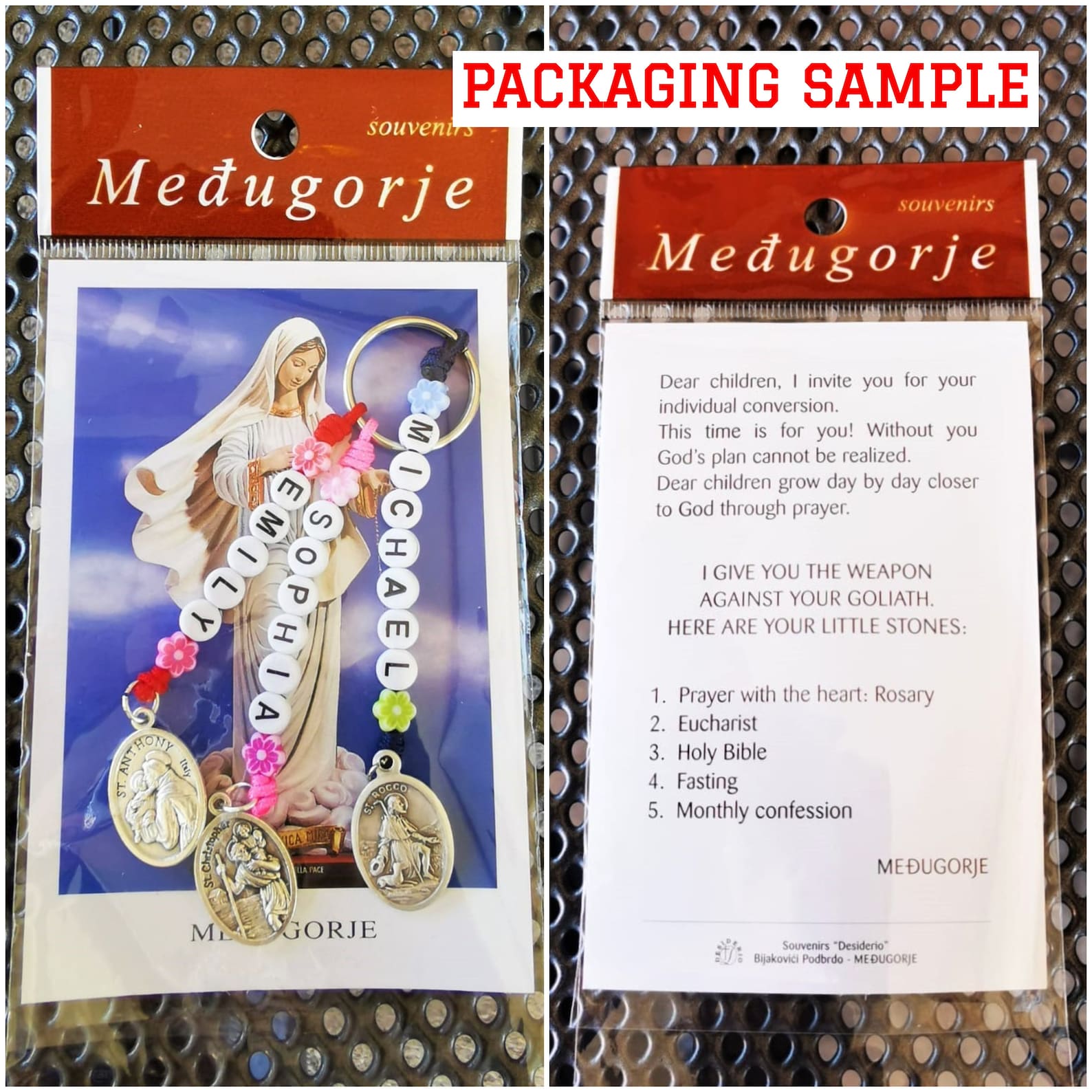 Personalized Bag Name Tag Backpack Nametag Catholic Gifts - Etsy