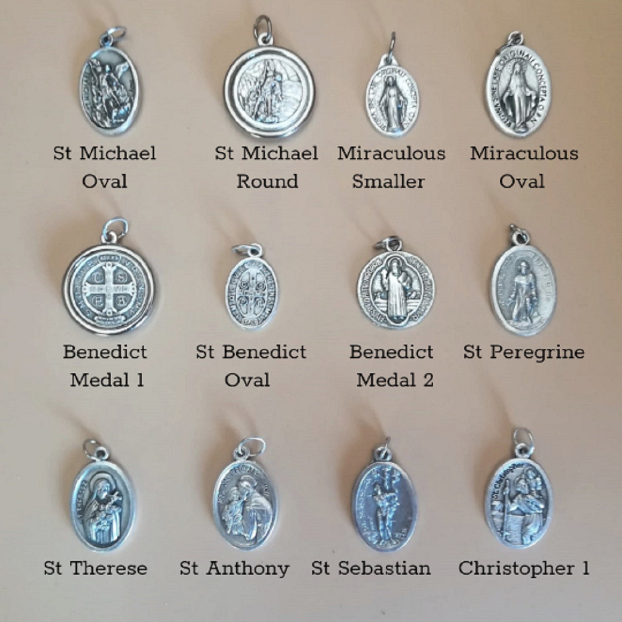 Religious Cord Bracelet Catholic Saint Medal Men Women Custom | Etsy