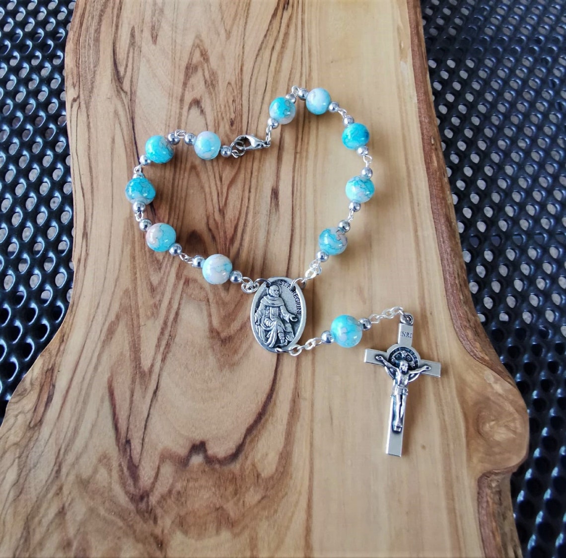 Car rosary Custom catholic rosary Auto rosary Patron of | Etsy