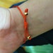 Red Bracelet, Simple String Bracelet, Catholic Saint Medal, Adjustable ...