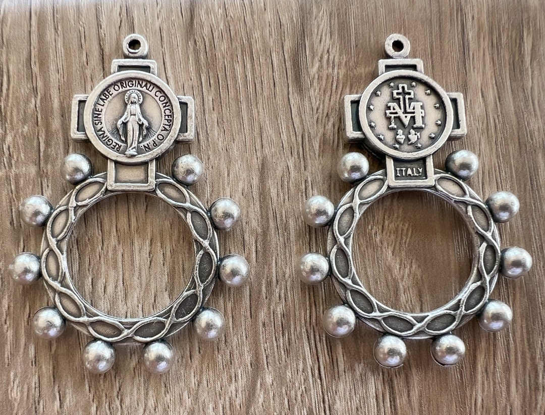 Miraculous Rosary Ring 2" Traditional Rosary Chaplet Prayer Accessories ...