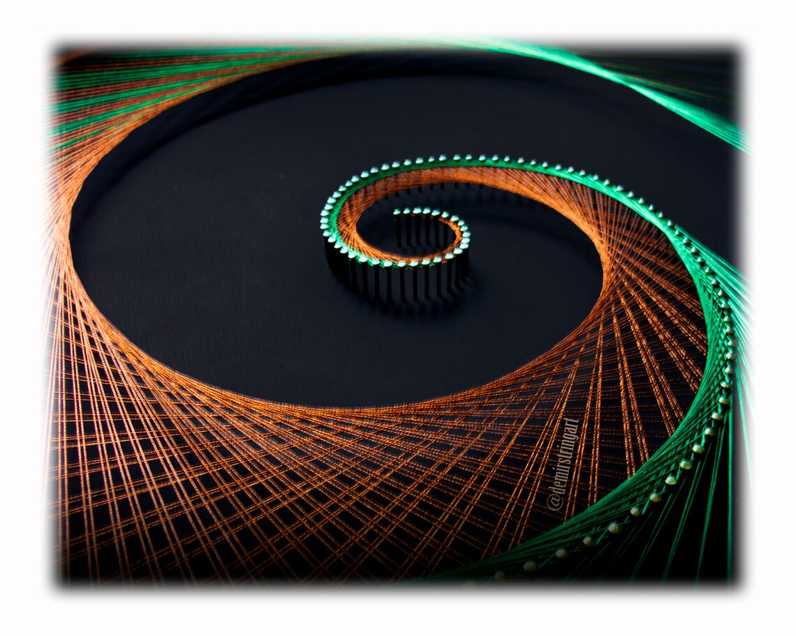 Fibonacci String Art Mandala Wall Hanging Sacred Geometry Feng Etsy