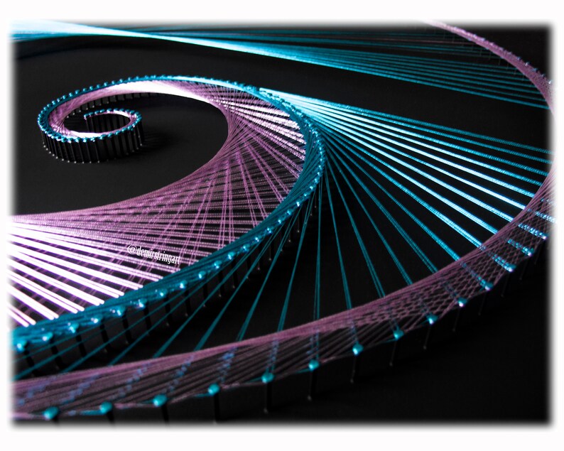 Fibonacci String Art Mandala Wall Hanging Sacred Geometry Feng | Etsy