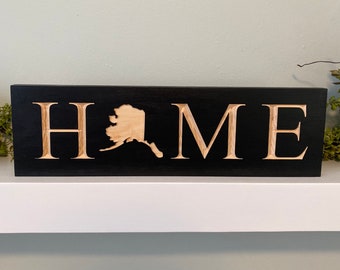 Wooden Sign Alaska - Etsy