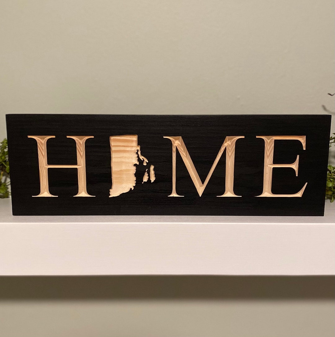 Rhode Island “home” Sign - Etsy