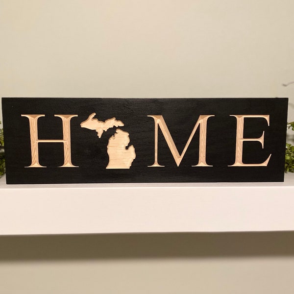 Michigan Home Sign - Etsy