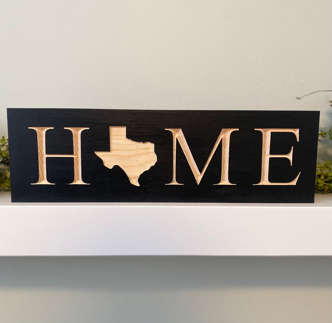 Texas “home” Sign - Etsy