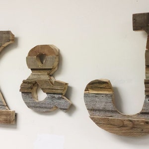 Reclaimed Barn Wood Rustic Letters - Etsy