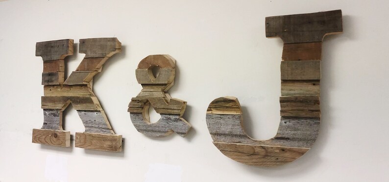 Reclaimed Barn Wood Rustic Letters - Etsy