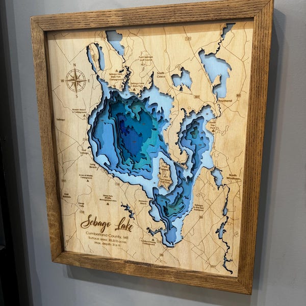 Minnesota Wood Maps - Etsy