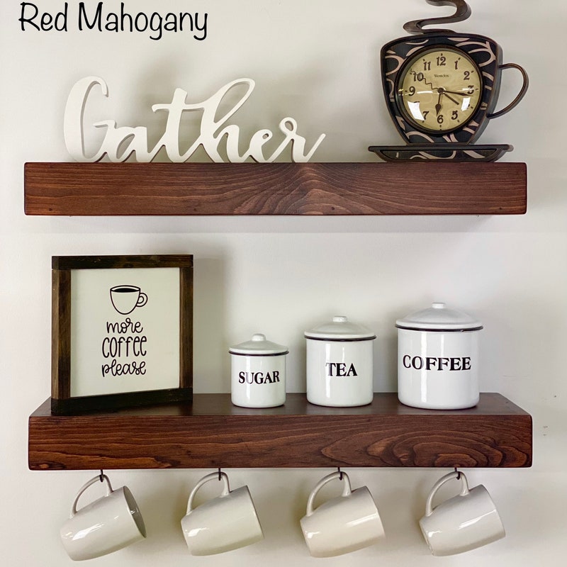 Custom Coffee Mug Shelves - Etsy